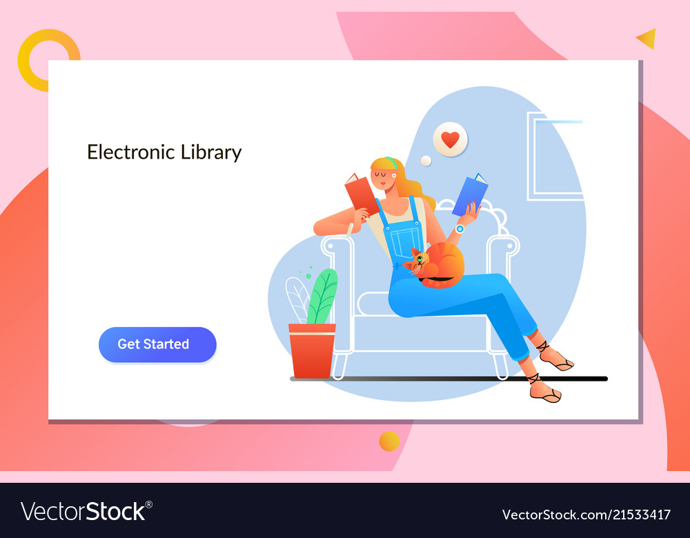 E-book e-learning electronic internet mobility Vector Image