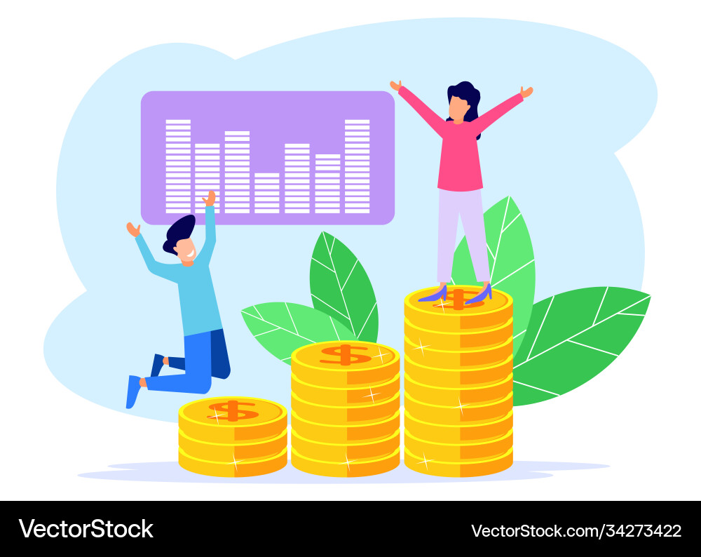 Graphic cartoon character start up Royalty Free Vector Image