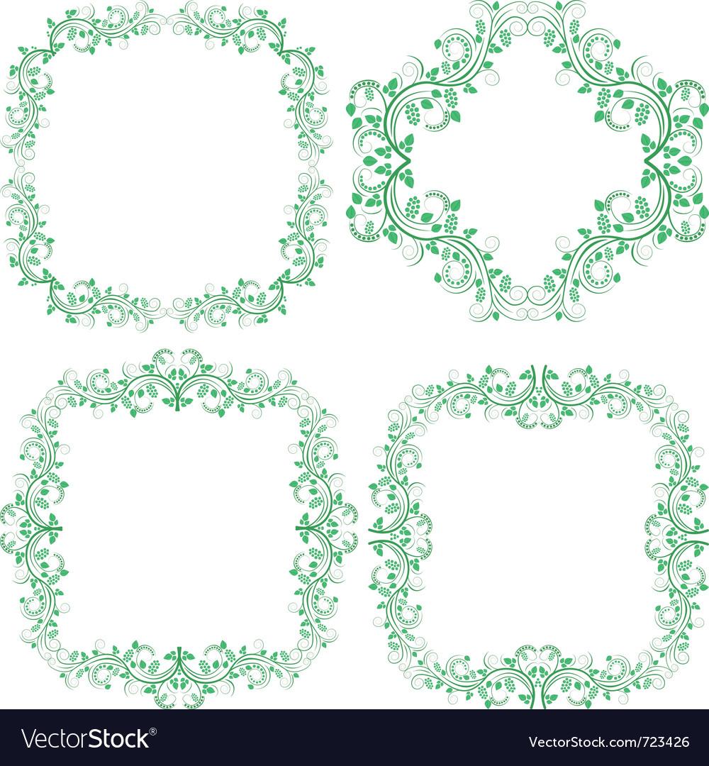 Decorative borders and frames Royalty Free Vector Image