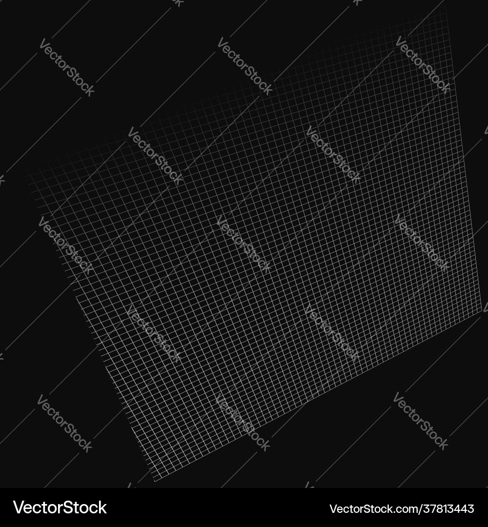Abstract 3d grid mesh in perspective checkered Vector Image