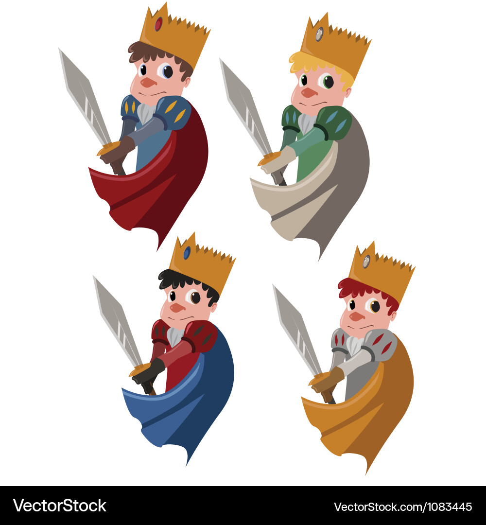 Cartoon prince Royalty Free Vector Image - VectorStock
