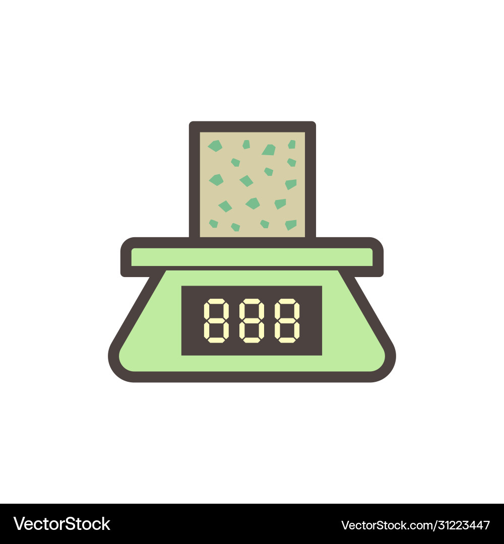 Concrete testing icon Royalty Free Vector Image