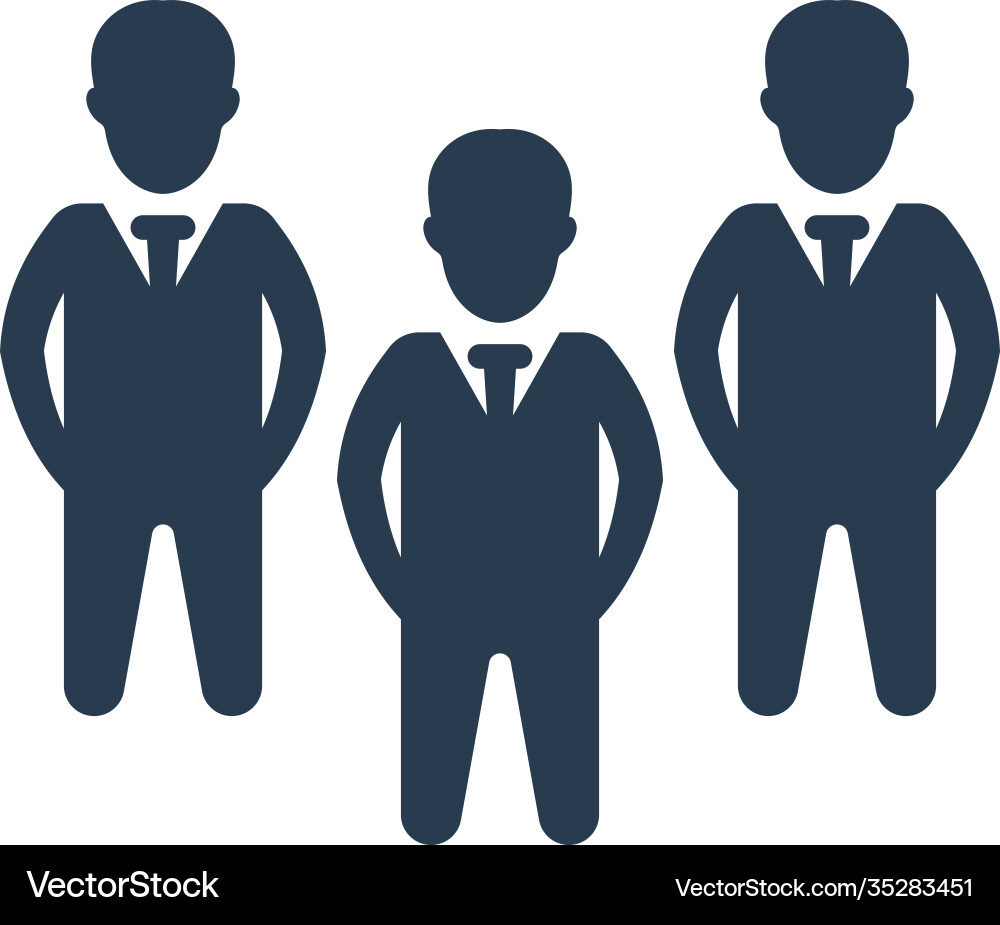 Businessman group icon Royalty Free Vector Image