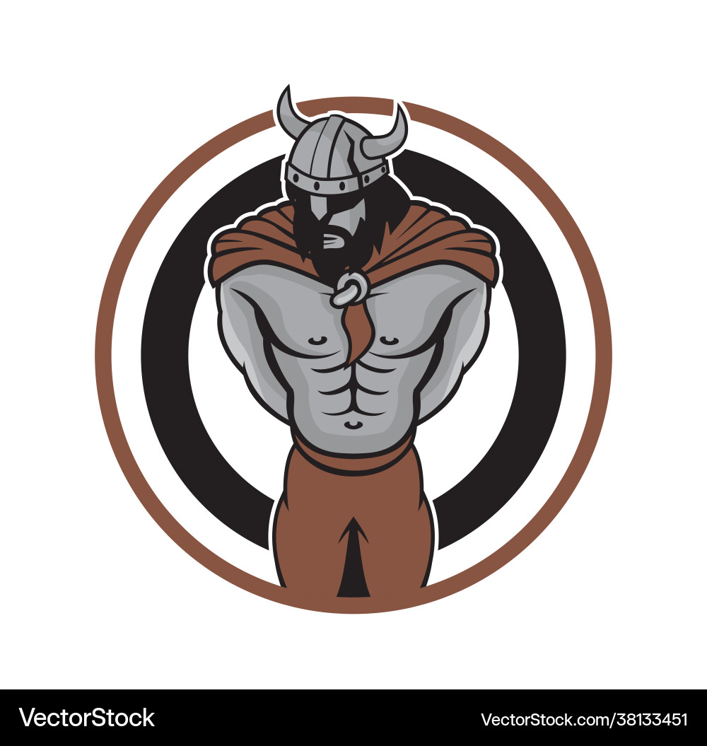 Viking character design Royalty Free Vector Image