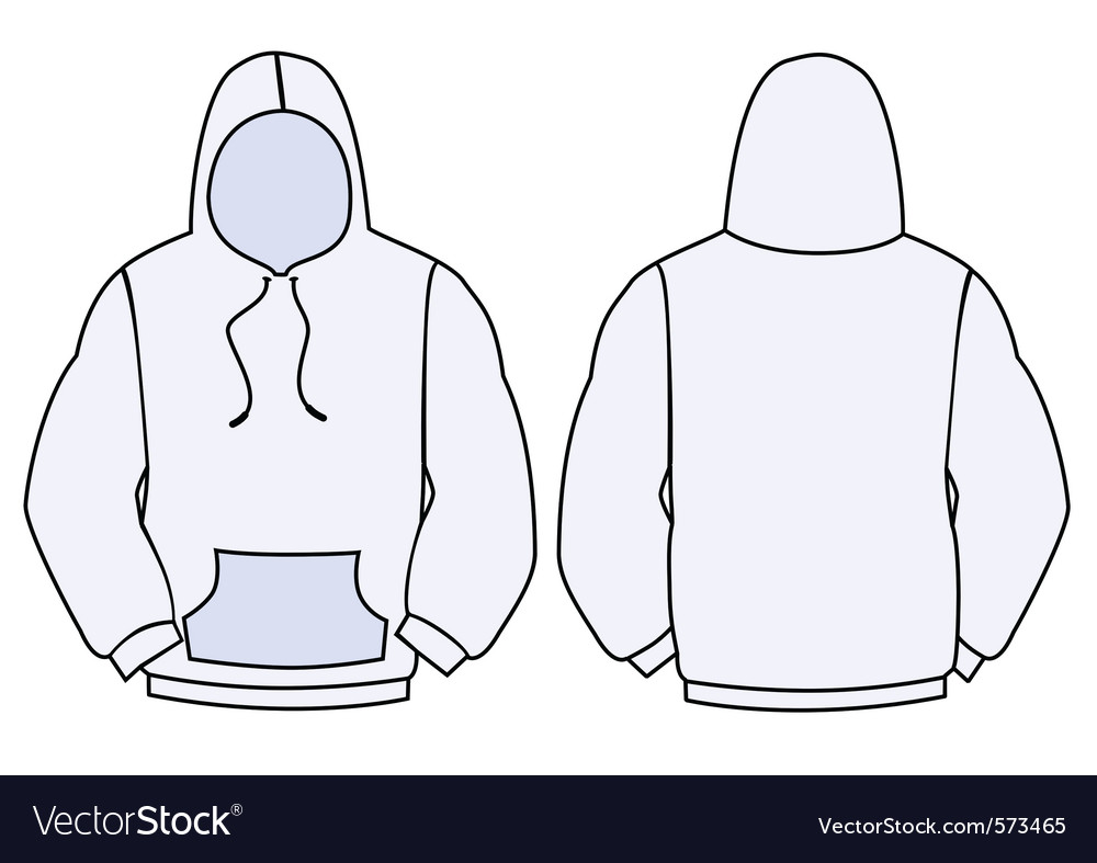 Hoodie template design Royalty Free Vector Image - VectorStock