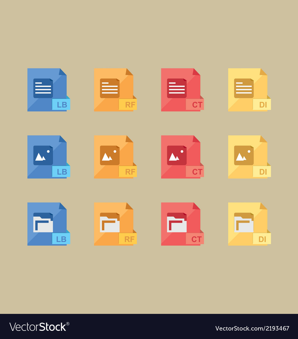 File Extensions Royalty Free Vector Image VectorStock