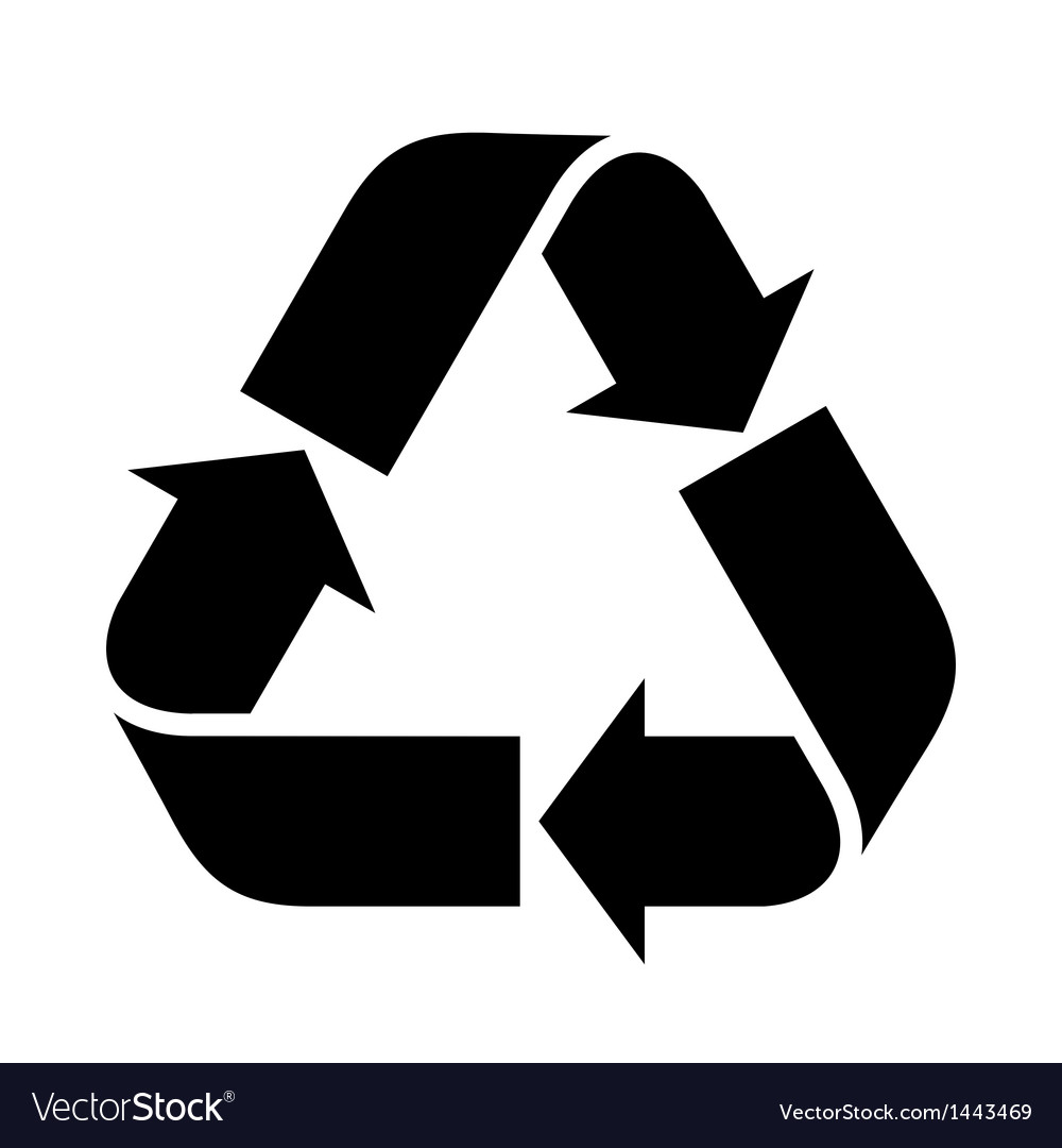 Recycle sign Royalty Free Vector Image - VectorStock