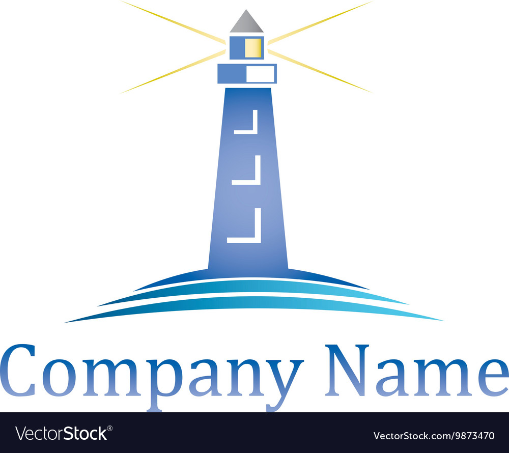 Lighthouse logo Royalty Free Vector Image - VectorStock