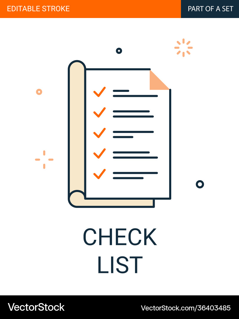 Check list icon notebook with marks list Vector Image