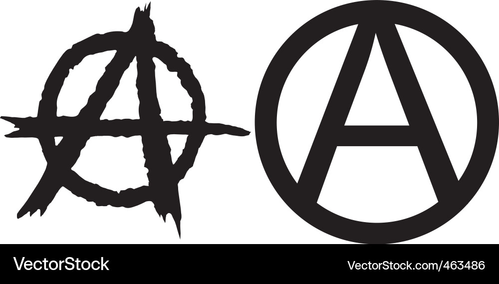 Anarchy symbols Royalty Free Vector Image - VectorStock