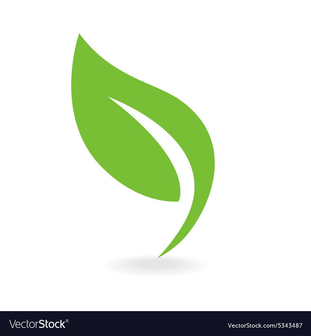Eco icon green leaf Royalty Free Vector Image - VectorStock Eco icon green leaf Royalty Free Vector Image - VectorStock