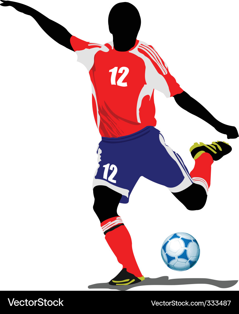Football player Royalty Free Vector Image - VectorStock