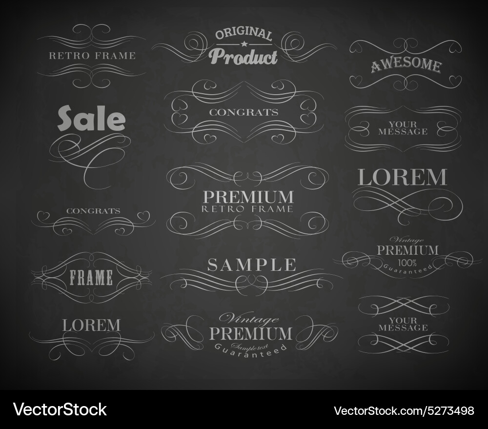 Chalk design Royalty Free Vector Image - VectorStock