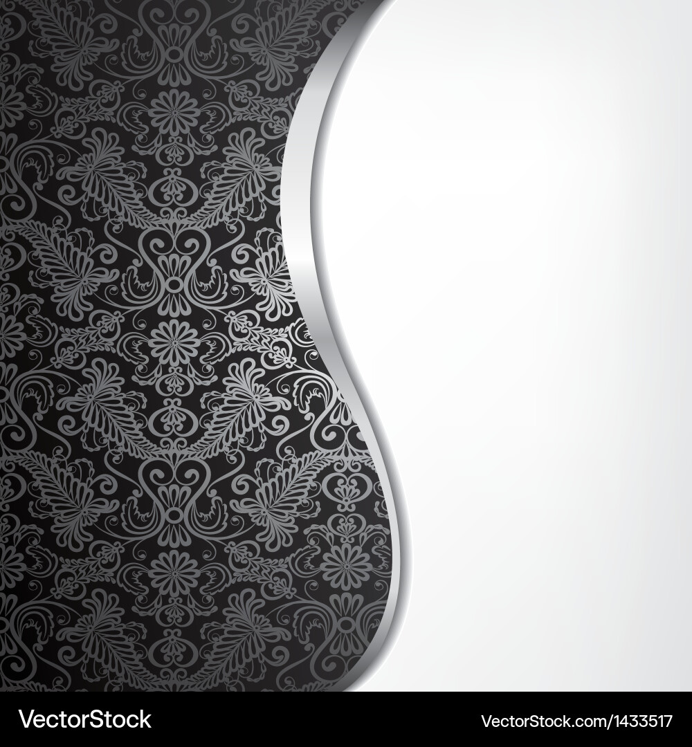 Background with silver border Royalty Free Vector Image