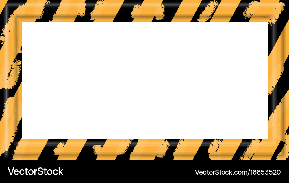 Construction warning border Royalty Free Vector Image