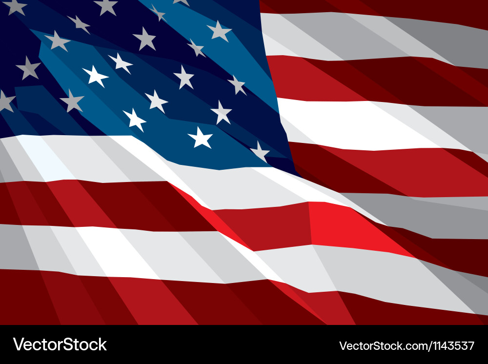 Flag USA Royalty Free Vector Image - VectorStock
