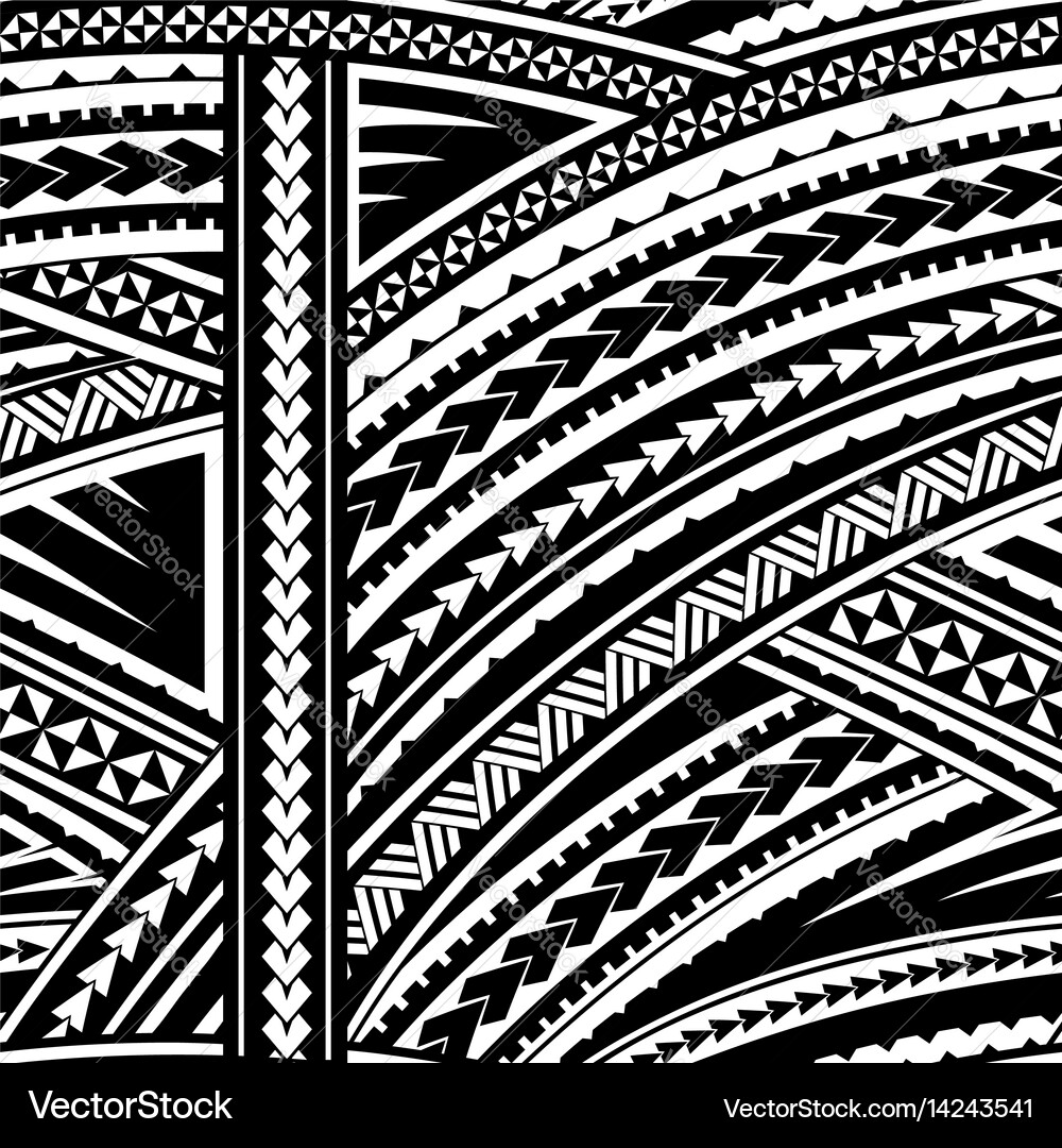 Samoa tribal ornament Royalty Free Vector Image