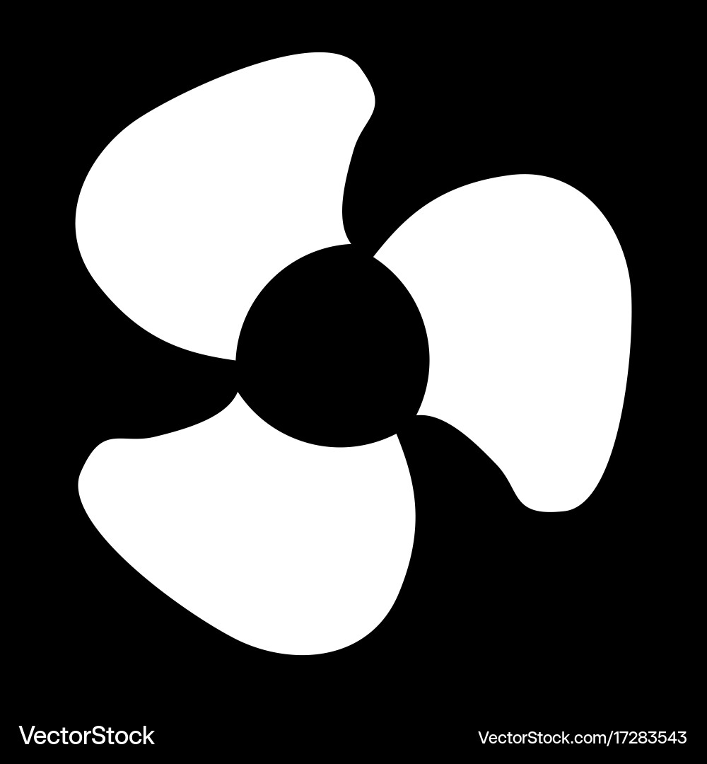 Fan blades it is icon Royalty Free Vector Image