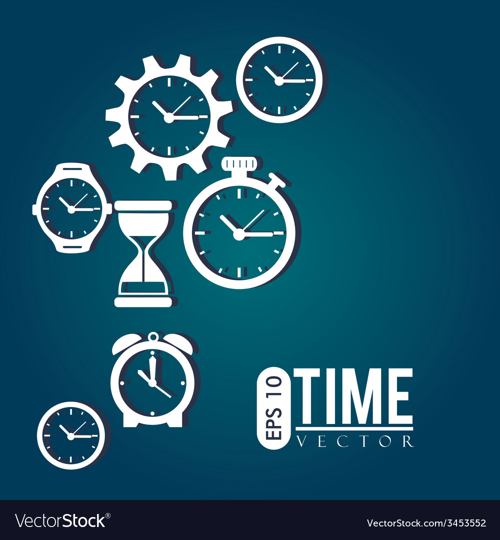 Time design Royalty Free Vector Image - VectorStock