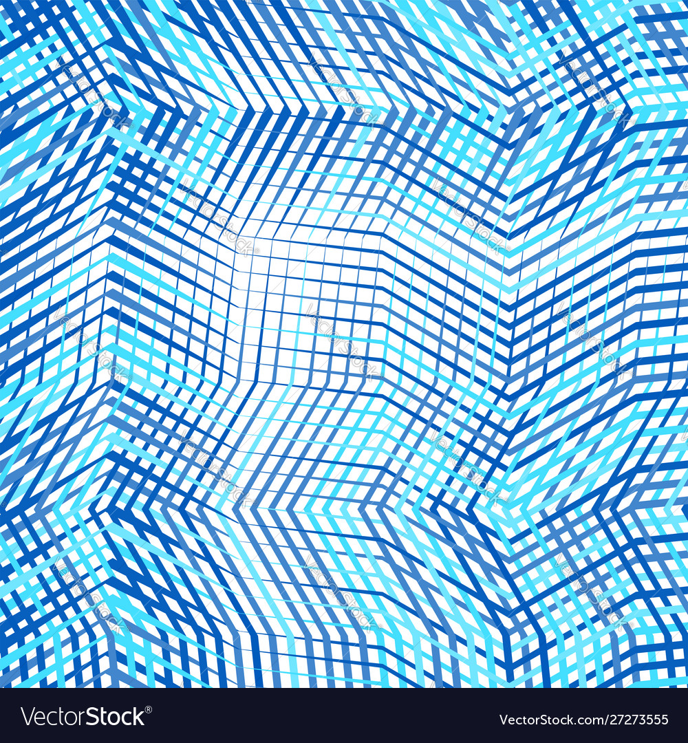 Intersected interweaved irregular lines stripes Vector Image