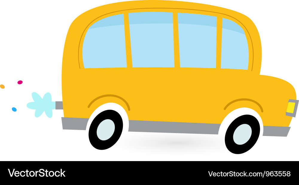 Cartoon school bus Royalty Free Vector Image - VectorStock