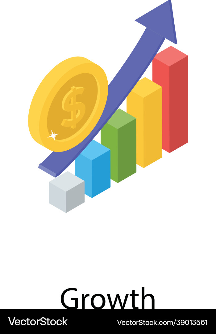 Financial chart Royalty Free Vector Image - VectorStock