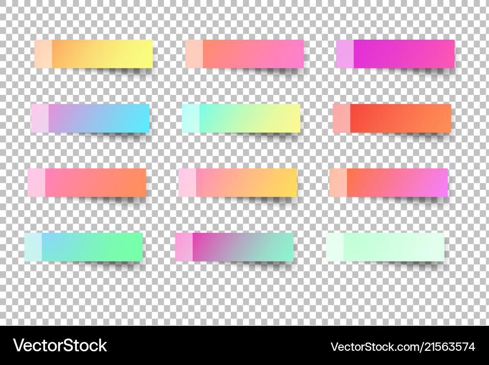 Gradient post tag sticker Royalty Free Vector Image