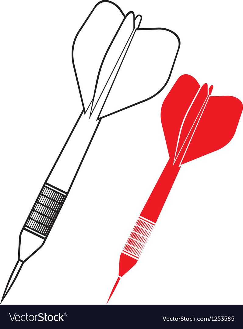 Darts Royalty Free Vector Image - VectorStock