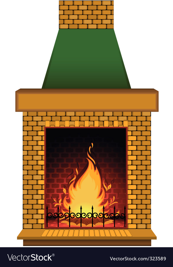 Fireplace Royalty Free Vector Image - VectorStock