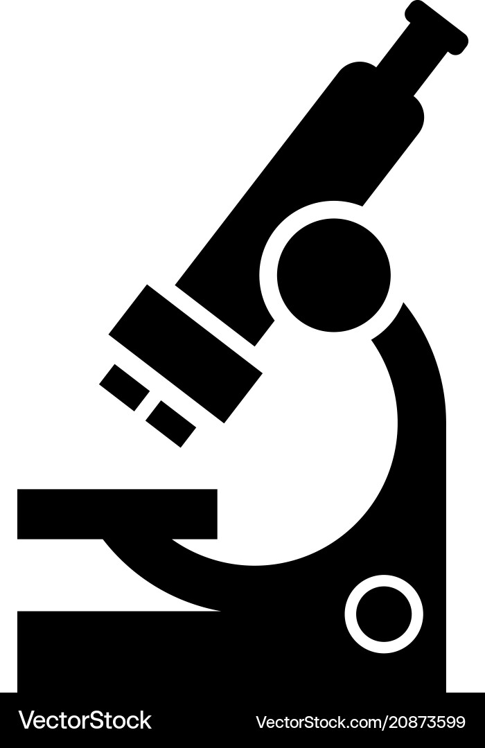 Microscope sign icon Royalty Free Vector Image