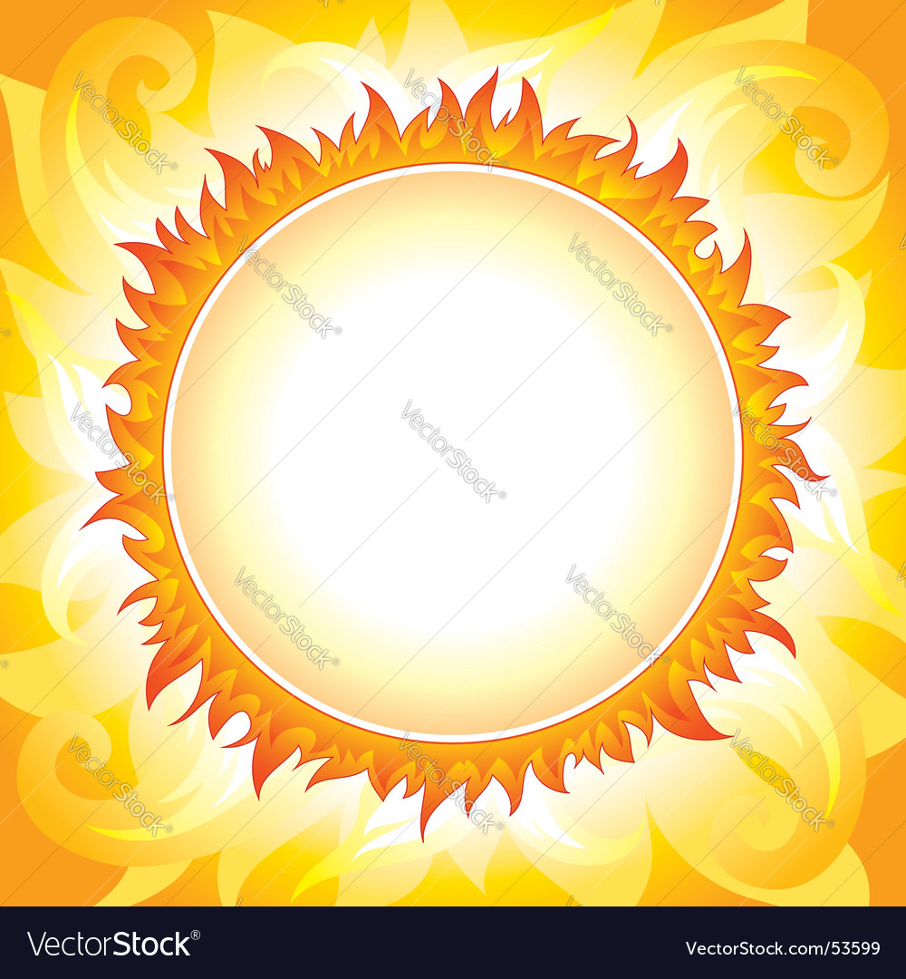 Sun background Royalty Free Vector Image - VectorStock