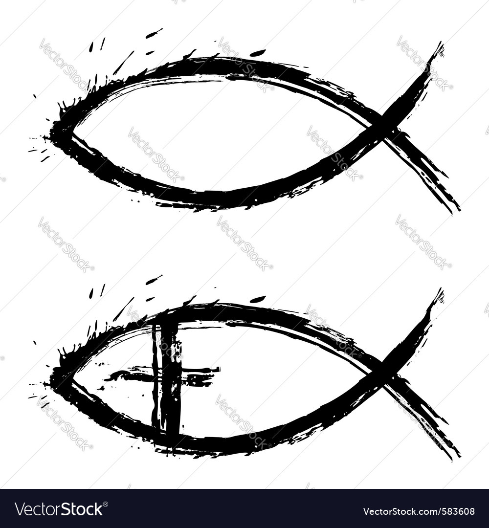 Fish christian Royalty Free Vector Image - VectorStock