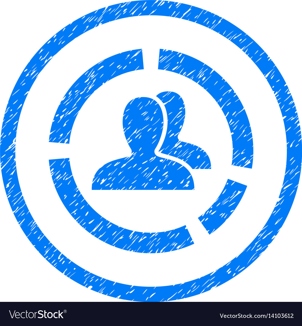 Demography diagram rounded grainy icon Royalty Free Vector Demography diagram rounded grainy icon Royalty Free Vector