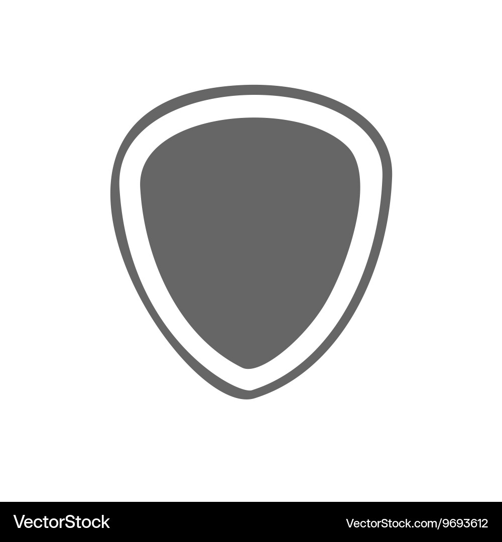 Simple flat rounded shield icon stock Royalty Free Vector