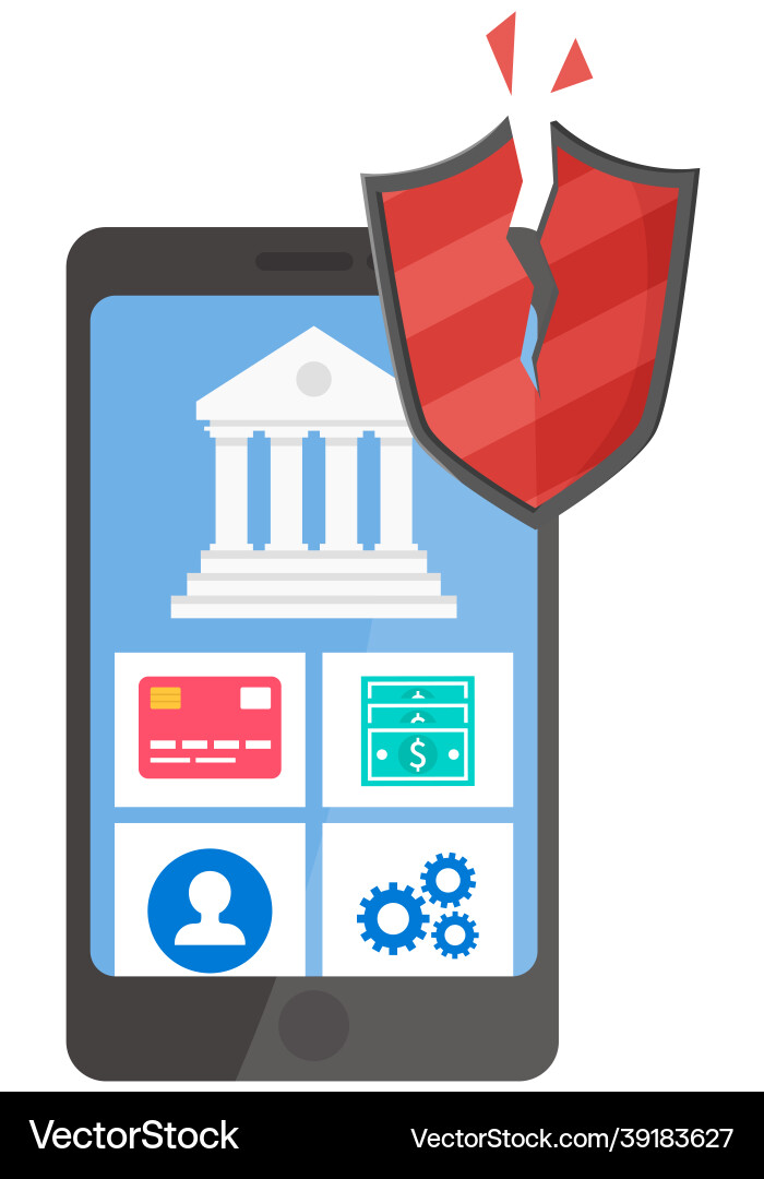 Smartphone security protect your digital gadget Vector Image