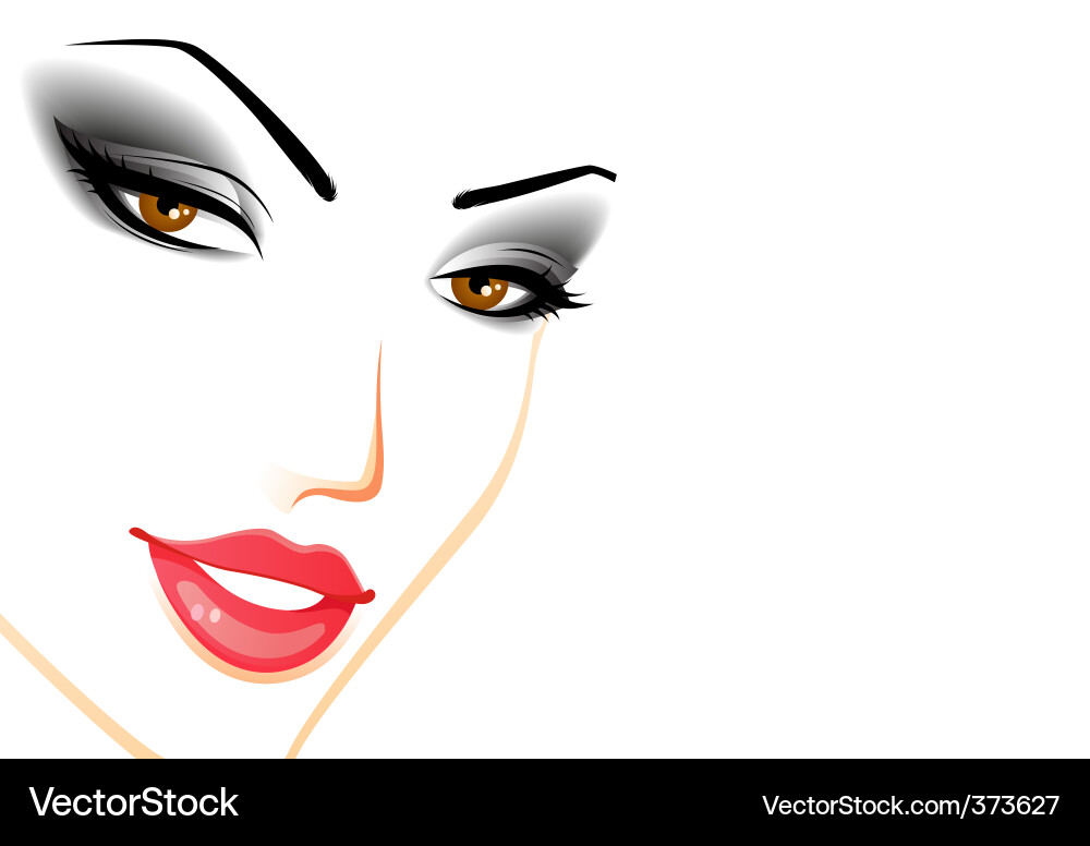 Women face Royalty Free Vector Image - VectorStock