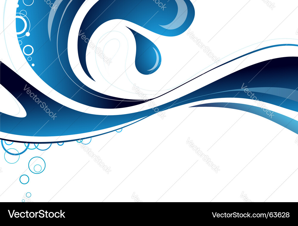 Water flow Royalty Free Vector Image - VectorStock