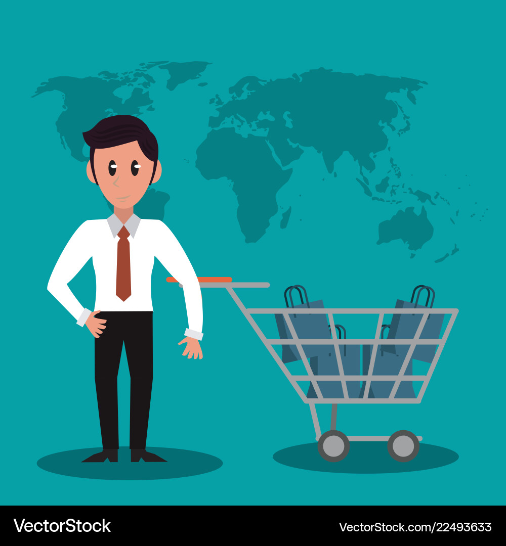 Businessman executive cartoon Royalty Free Vector Image