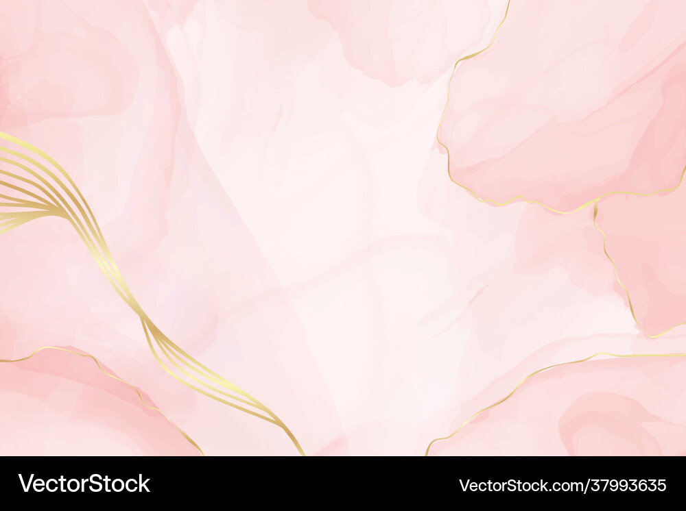 Abstract dusty blush liquid watercolor background Vector Image