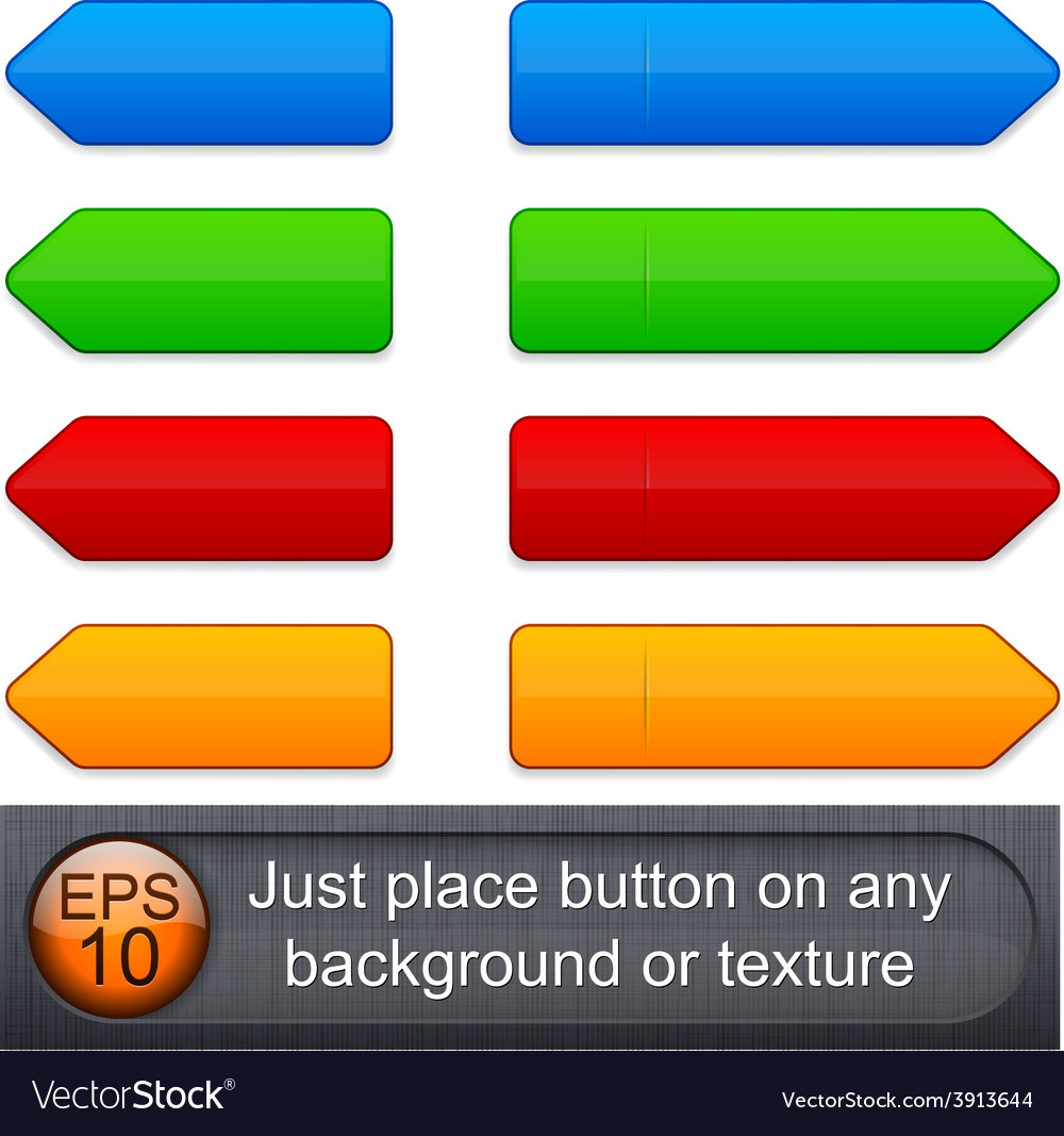 High-detailed modern buttons Royalty Free Vector Image