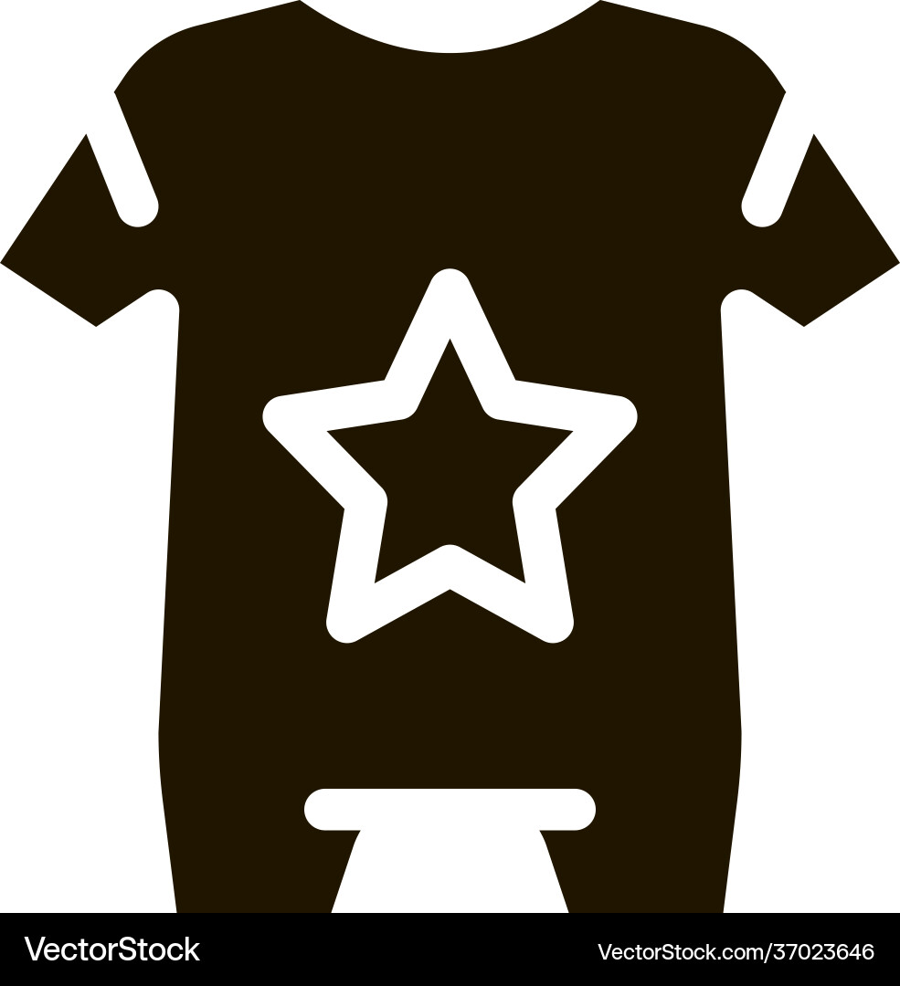 Baby clothes icon glyph Royalty Free Vector Image