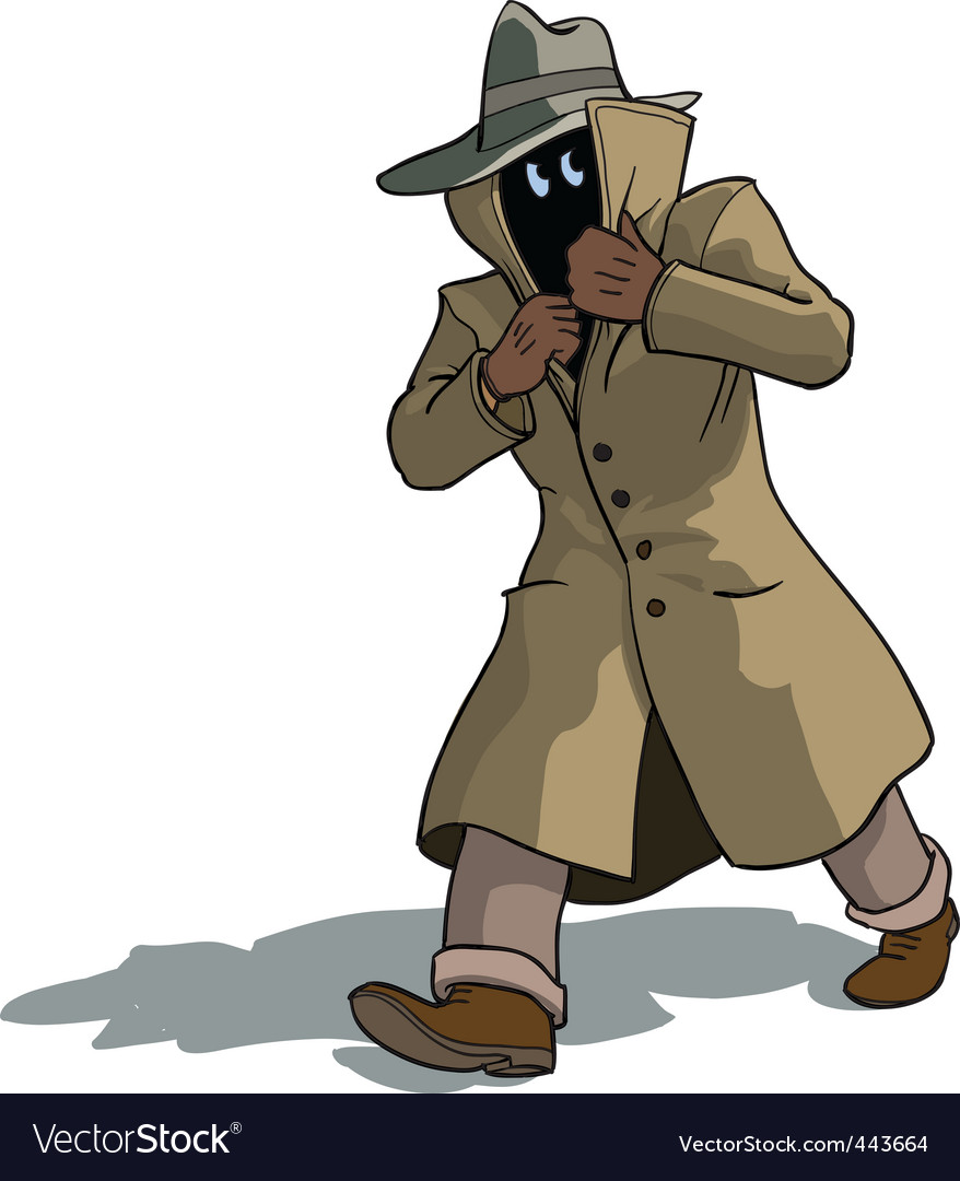 Suspicious Man Royalty Free Vector Image Vectorstock 