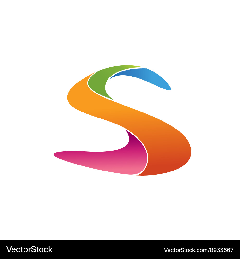Letter S logo design template Royalty Free Vector Image