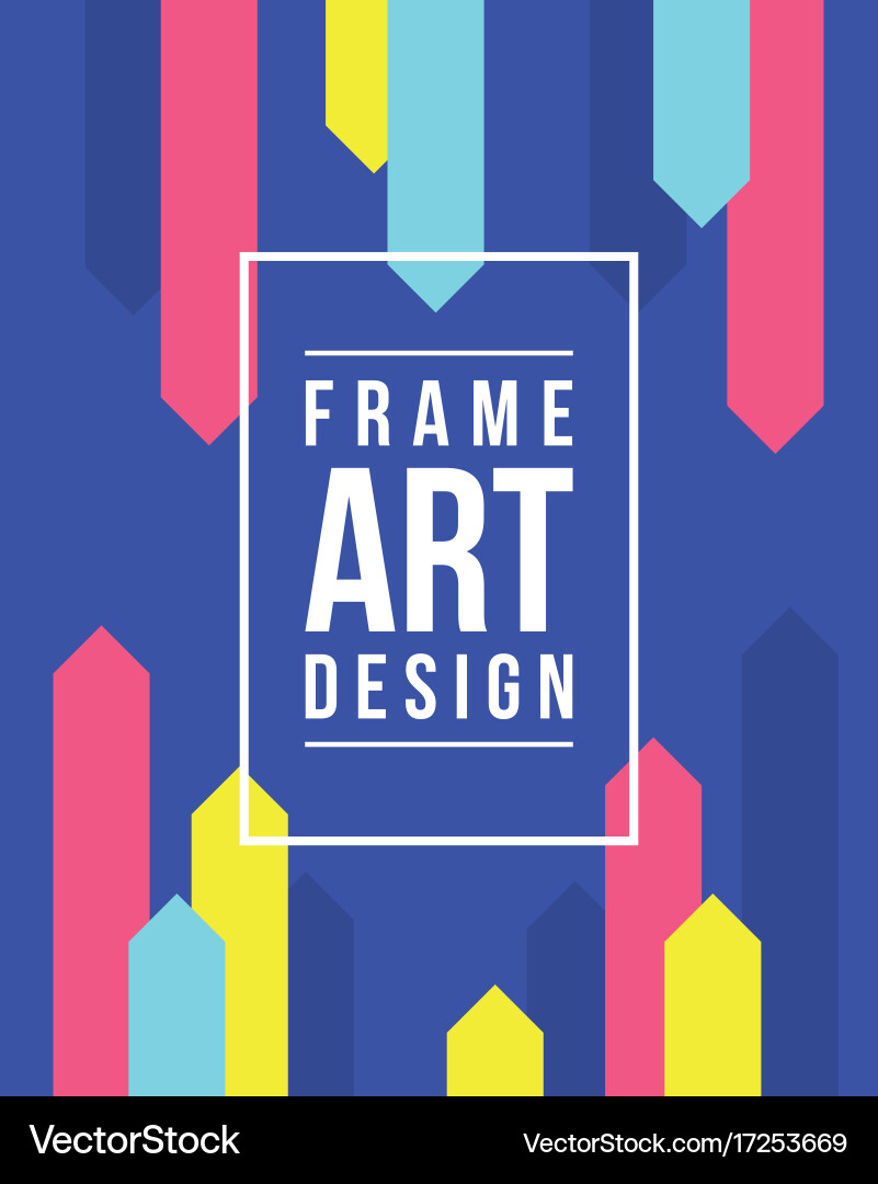 Collection style frame art graphics Royalty Free Vector