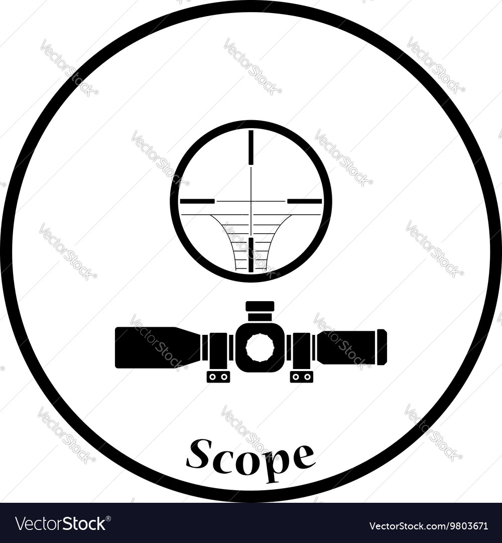 Scope icon Royalty Free Vector Image - VectorStock
