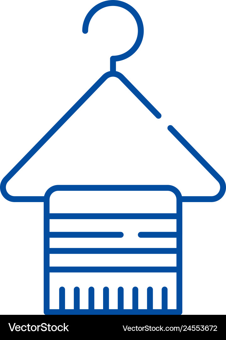 Hangers for clothes line icon concept Royalty Free Vector