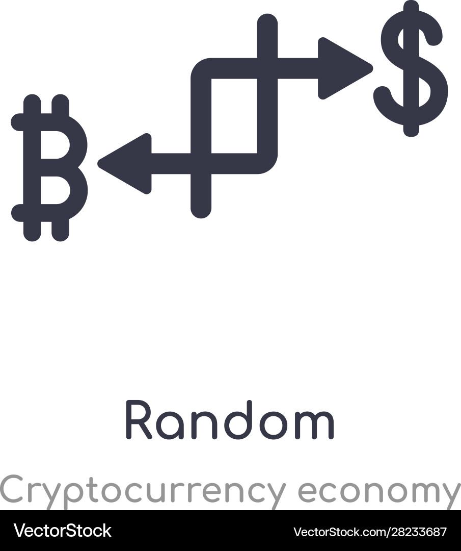 Random icon isolated icon from Royalty Free Vector Image