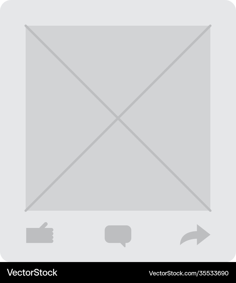 Social media profile frame design Royalty Free Vector Image