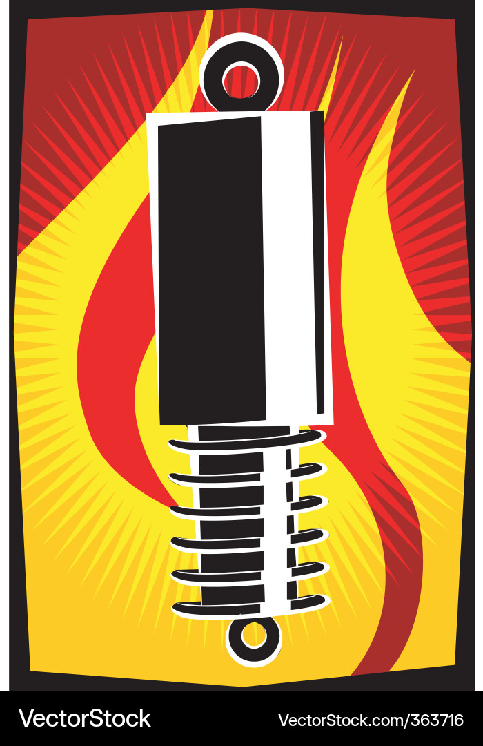 Shock absorber Royalty Free Vector Image - VectorStock