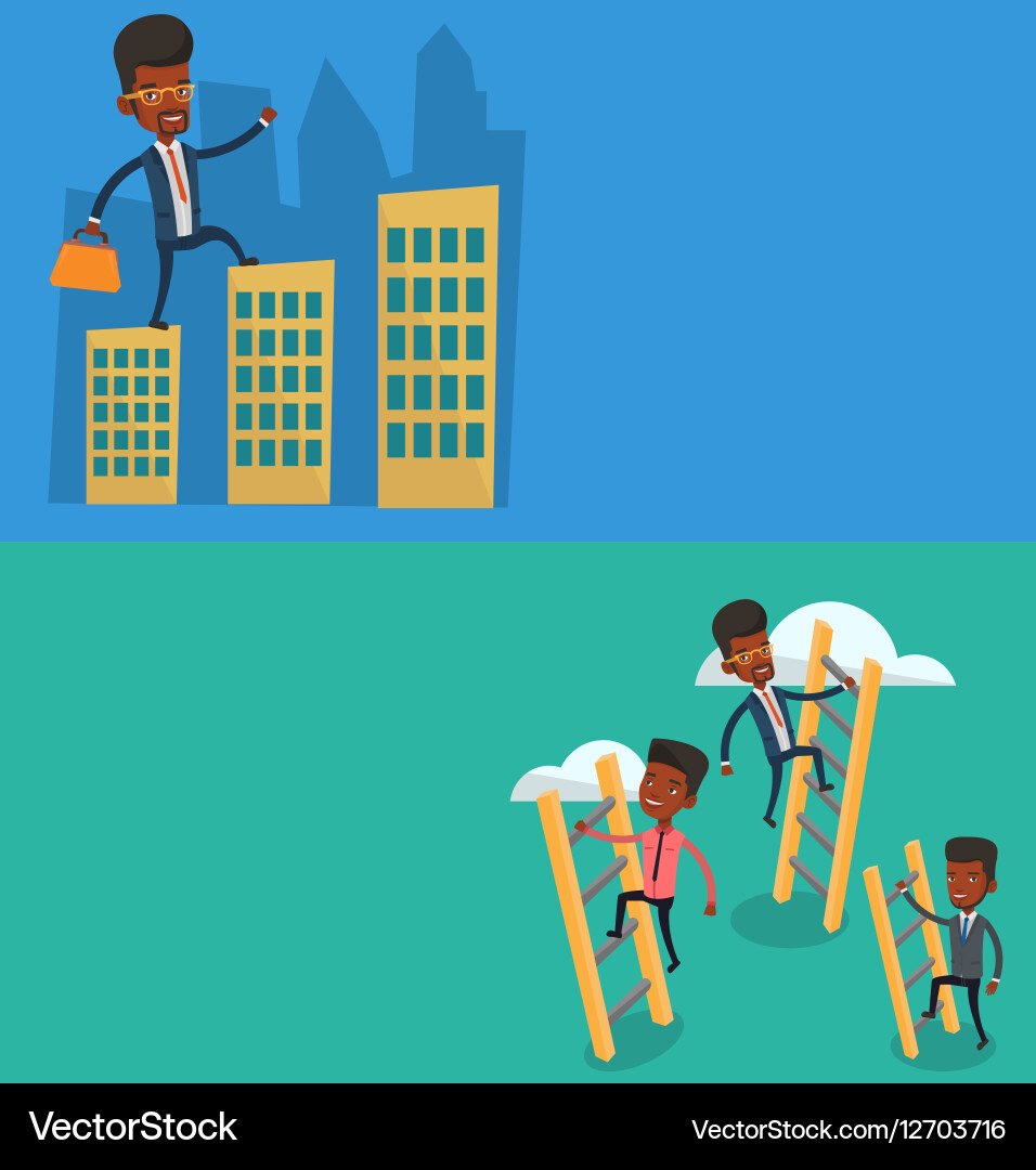 Two business banners with space for text Vector Image